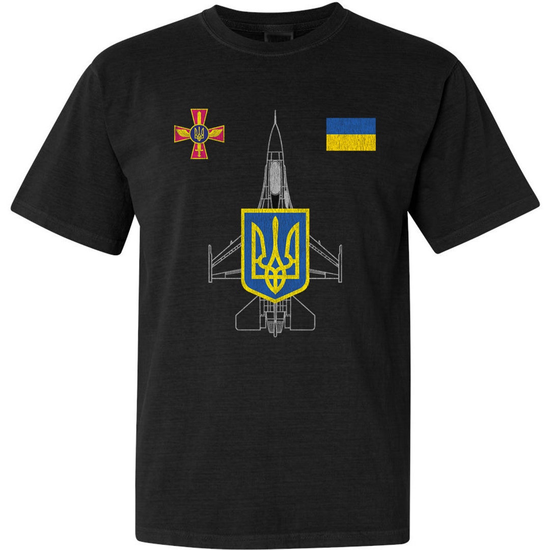 Ukraine F-16 Air Force Fin Flash T-shirt - Etsy