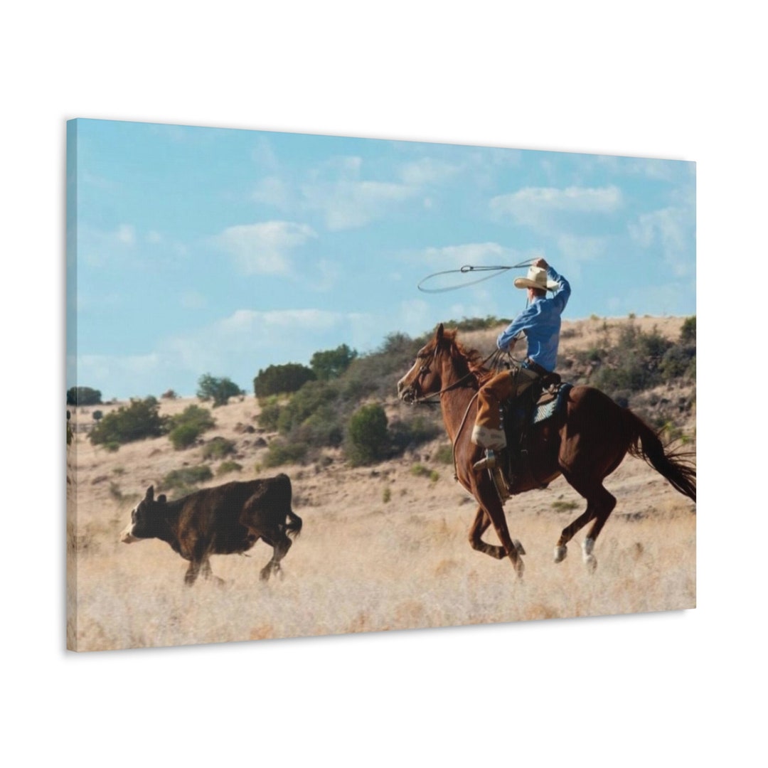 Canvas Gallery Wraps-cowboy - Etsy