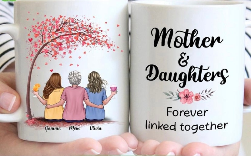 Mother And Daughter Coffee Mug Etsy