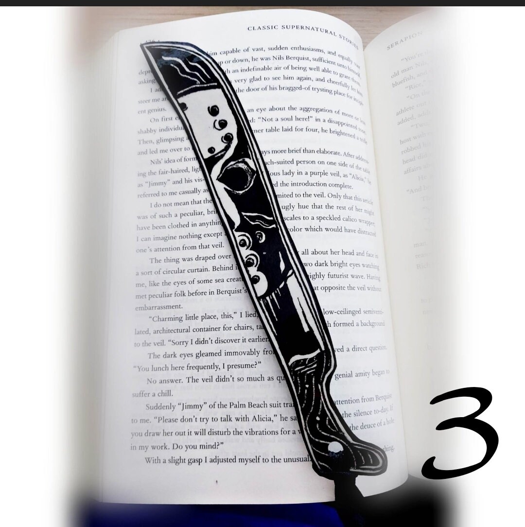 Horror Icon Serial Killer Bookmarks hand Drawn & Handmadegift, Bookmark ...