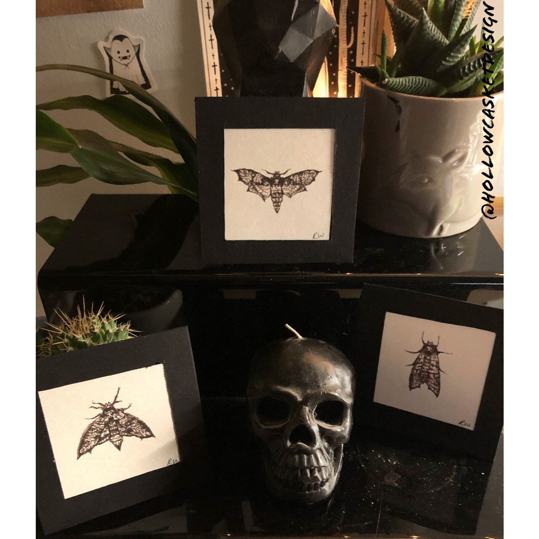 Moth Print Trio, Insects, Gothic Home, Witchcraft, Witch Gift ...