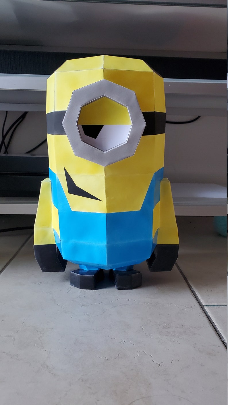 Minion X 3D DIY Paper Model Papercraft Pepakura | Etsy