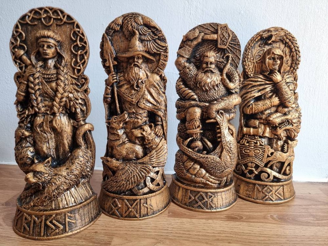 Norse Gods Wall Hanging Odin Thor Freya Loki - Etsy UK