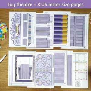 Toy Theatre, Violet, Toy Theater, Paper Puppets, Fairy Tale, Printable ...
