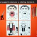Dracula, Paper Puppet, Halloween, Holiday, Printable, Papercraft, Paper ...