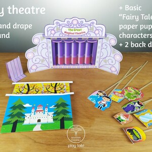Toy Theatre, Violet, Toy Theater, Paper Puppets, Fairy Tale, Printable ...