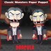 Dracula, Paper Puppet, Halloween, Holiday, Printable, Papercraft, Paper ...