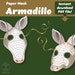 Armadillo, Paper Mask, North American Animal, Printable, Paper Craft ...