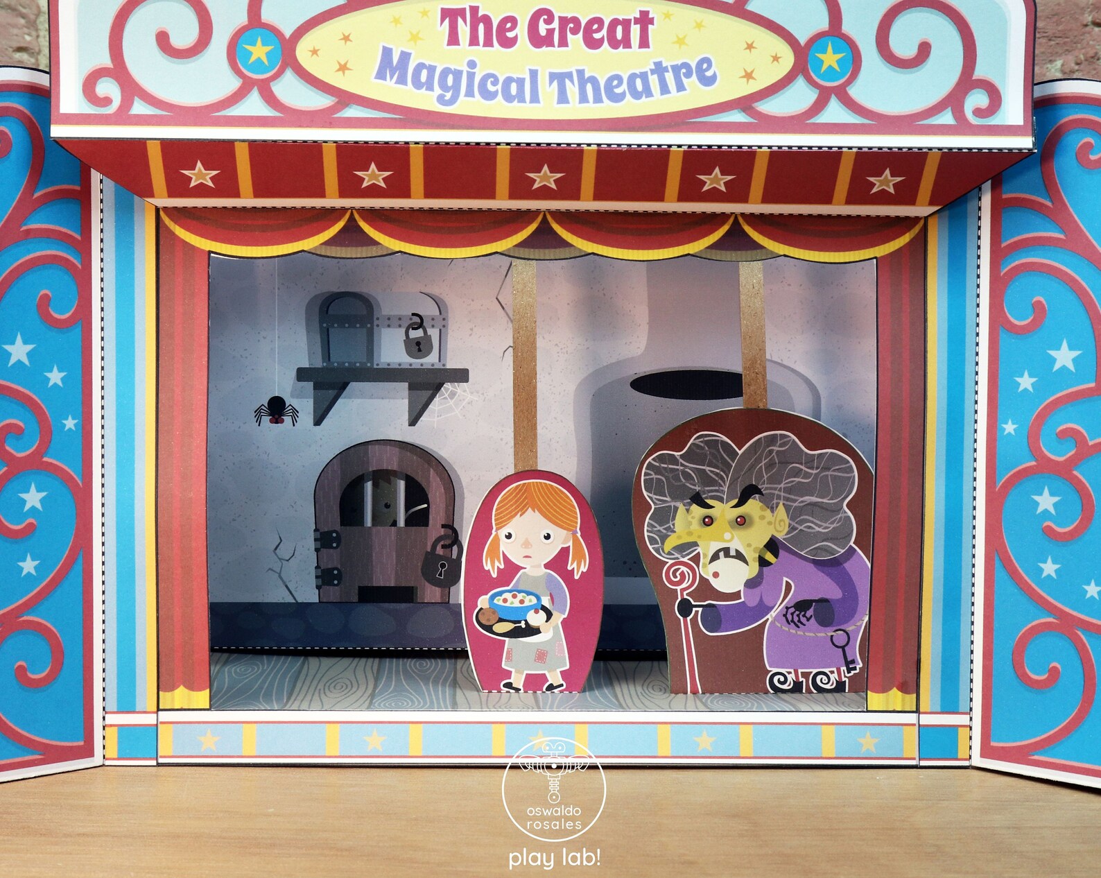 Paper Puppets Set, Hansel and Gretel, Fairy Tale, Printable, Coloring ...