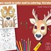 Deer, Paper Mask, North American Animal, Printable, Paper Craft, Paper ...