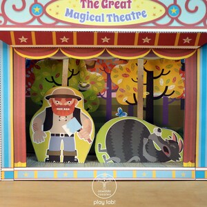 Paper Puppets Set, Fairy Tale, Printable, Coloring, Paper Craft, Paper ...