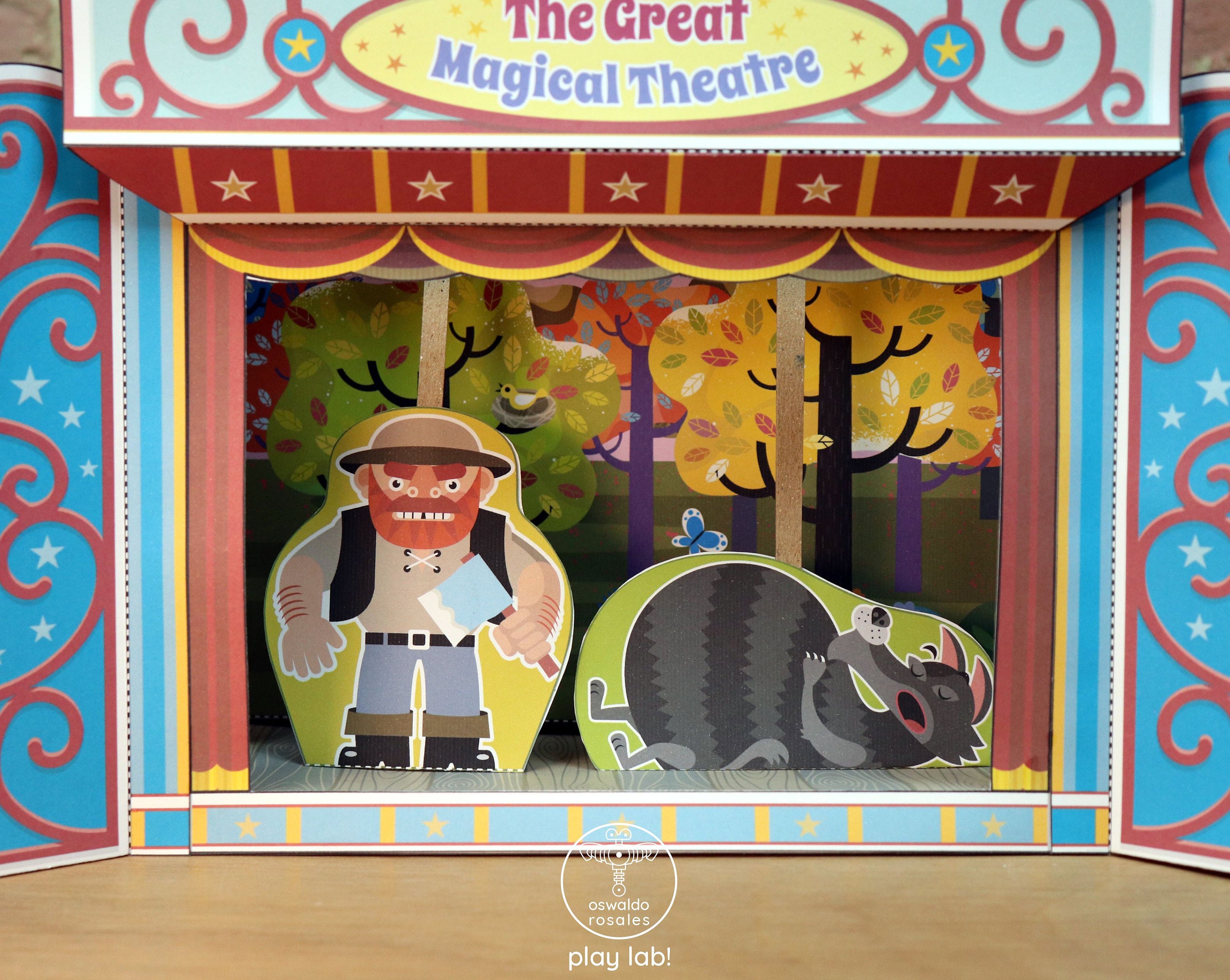 Paper Puppets Set, Fairy Tale, Printable, Coloring, Paper Craft, Paper ...