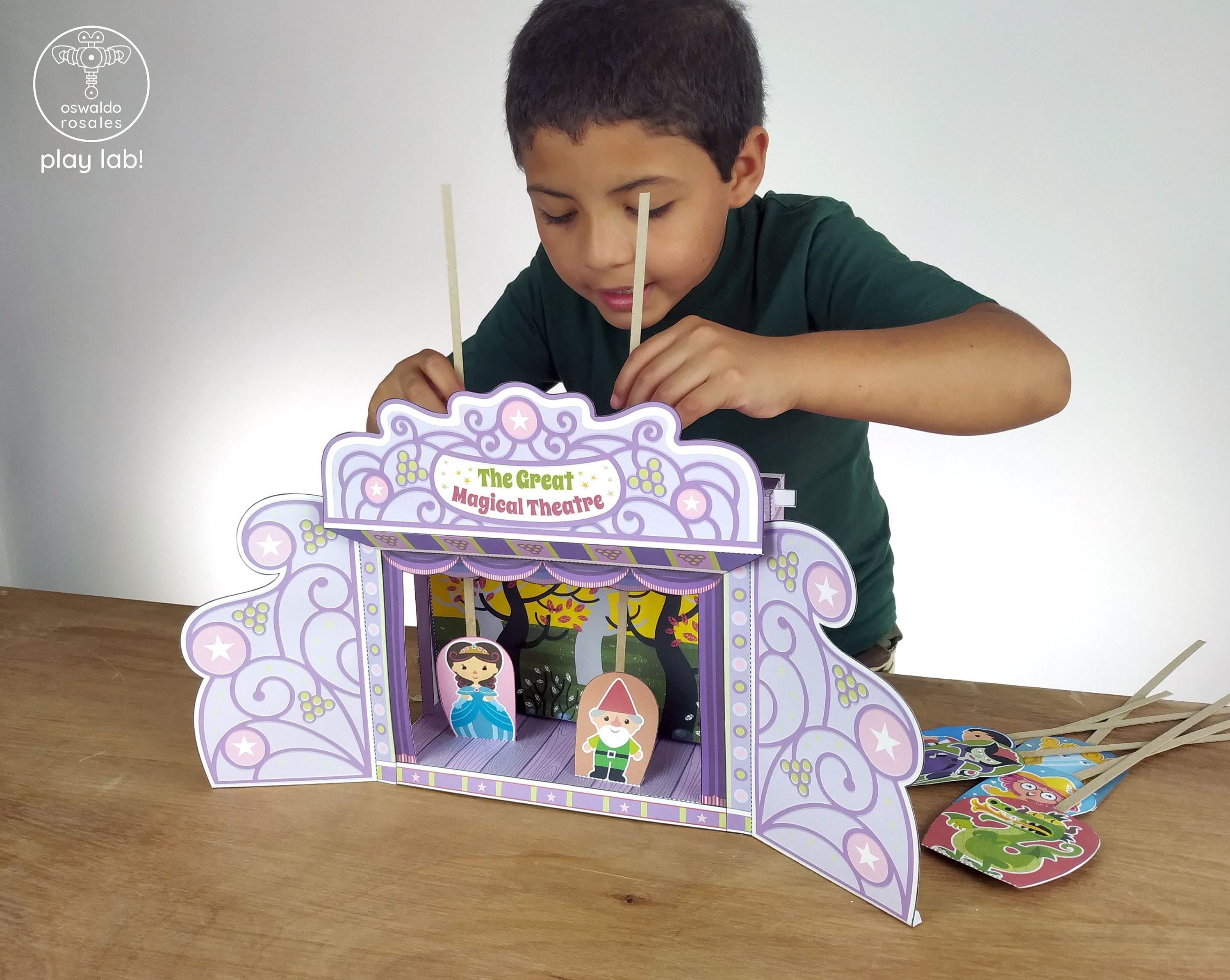 Toy Theatre, Violet, Toy Theater, Paper Puppets, Fairy Tale, Printable ...