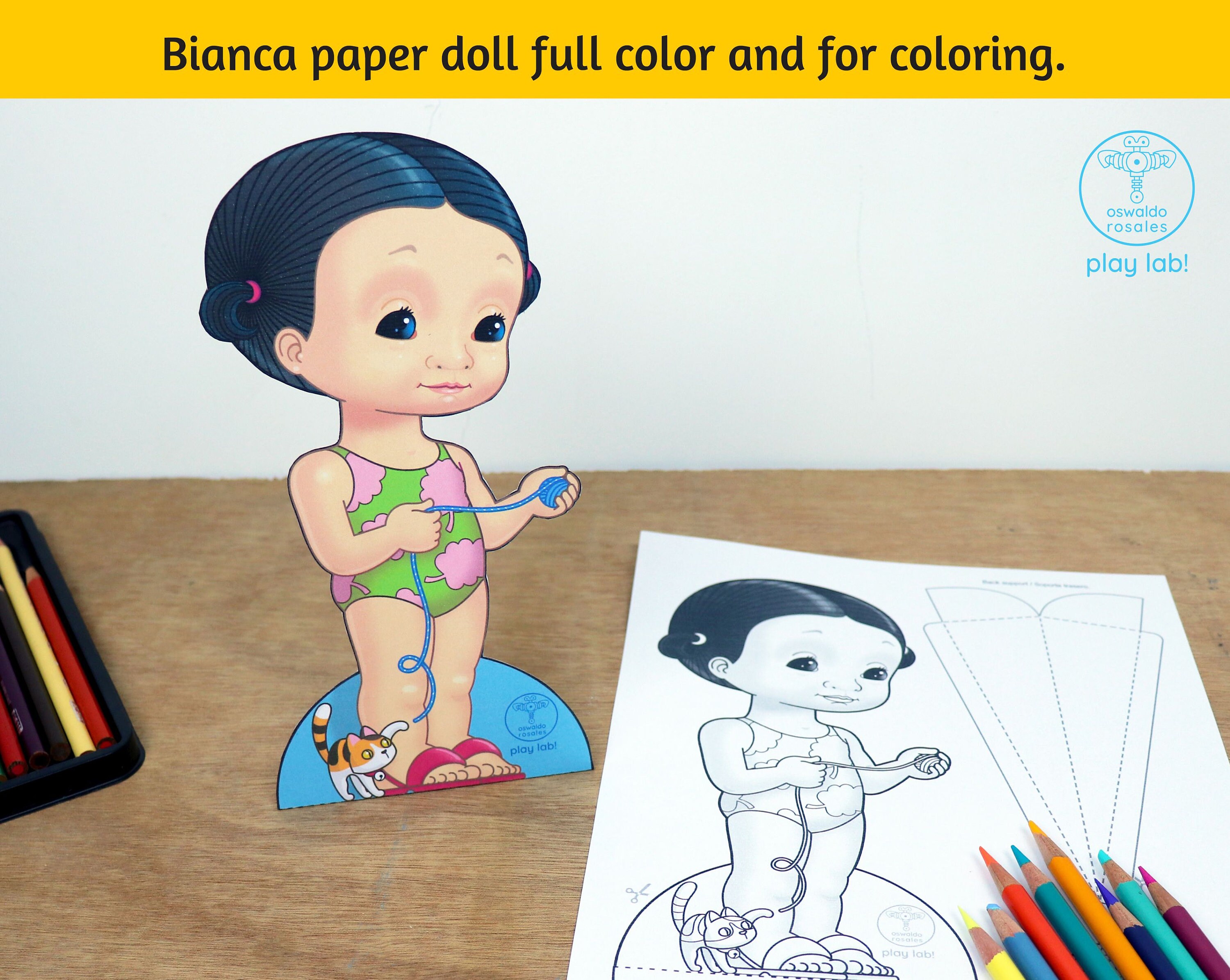 Paper Doll, Yellow Submarine, Captain, Printable, Paper Set, Paper ...