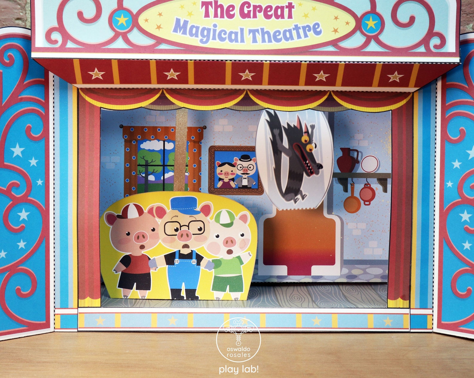 Paper Puppets Set Three Little Pigs Fairy Tale Printable - Etsy Canada