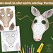 Armadillo, Paper Mask, North American Animal, Printable, Paper Craft ...