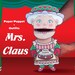 Mrs. Claus, Paper Puppet, Christmas, Holiday, Printable, Papercraft ...