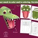 Crocodile, Paper Mask, North American Animal, Printable, Paper Craft ...
