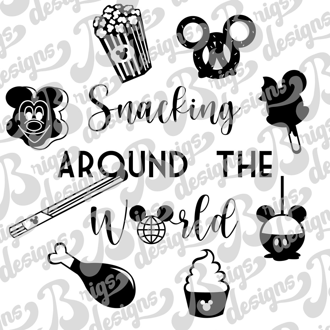 Snacking Around the World SVG, Epcot, Food and Wine, Festival - Etsy