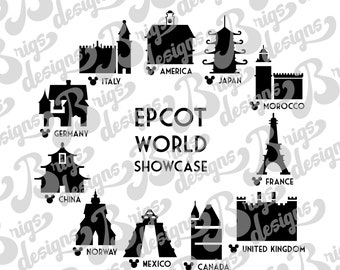 world showcase Epcot Japan Pavilion SVG Prints Wall Décor etna.com.pe