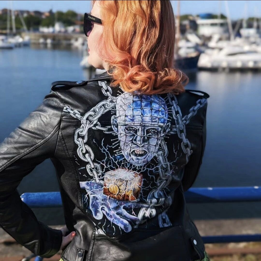 Hellraiser Pinhead Hand Painted Jacket - Etsy