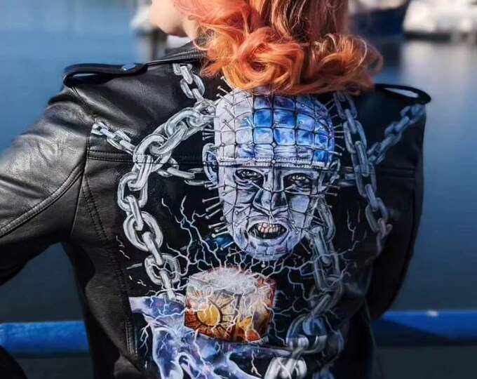 Hellraiser Pinhead Hand Painted Jacket - Etsy
