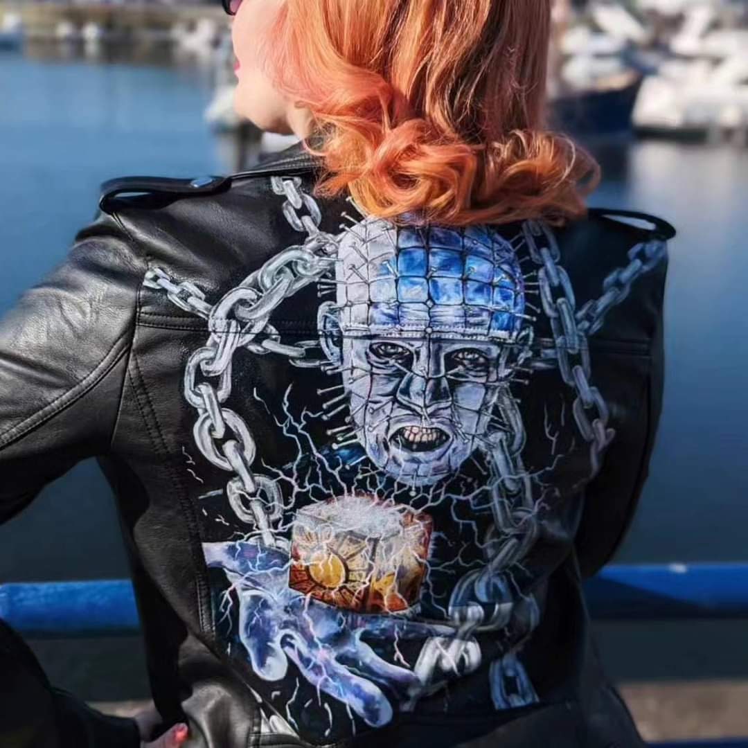 Hellraiser Pinhead Hand Painted Jacket - Etsy