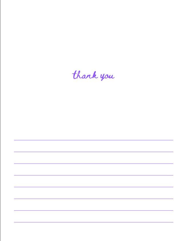 Printable Thank You Card - Stylish and Personalizable - Etsy