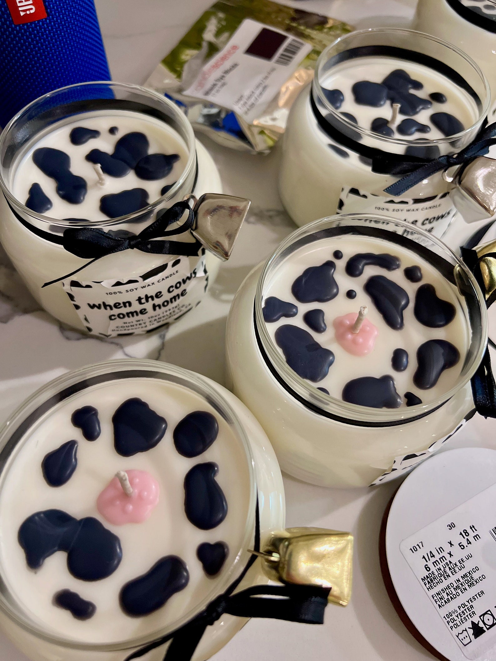 When the Cows Come Home Cow Candle 100% Soy Wax Candle With a Cow Bell ...