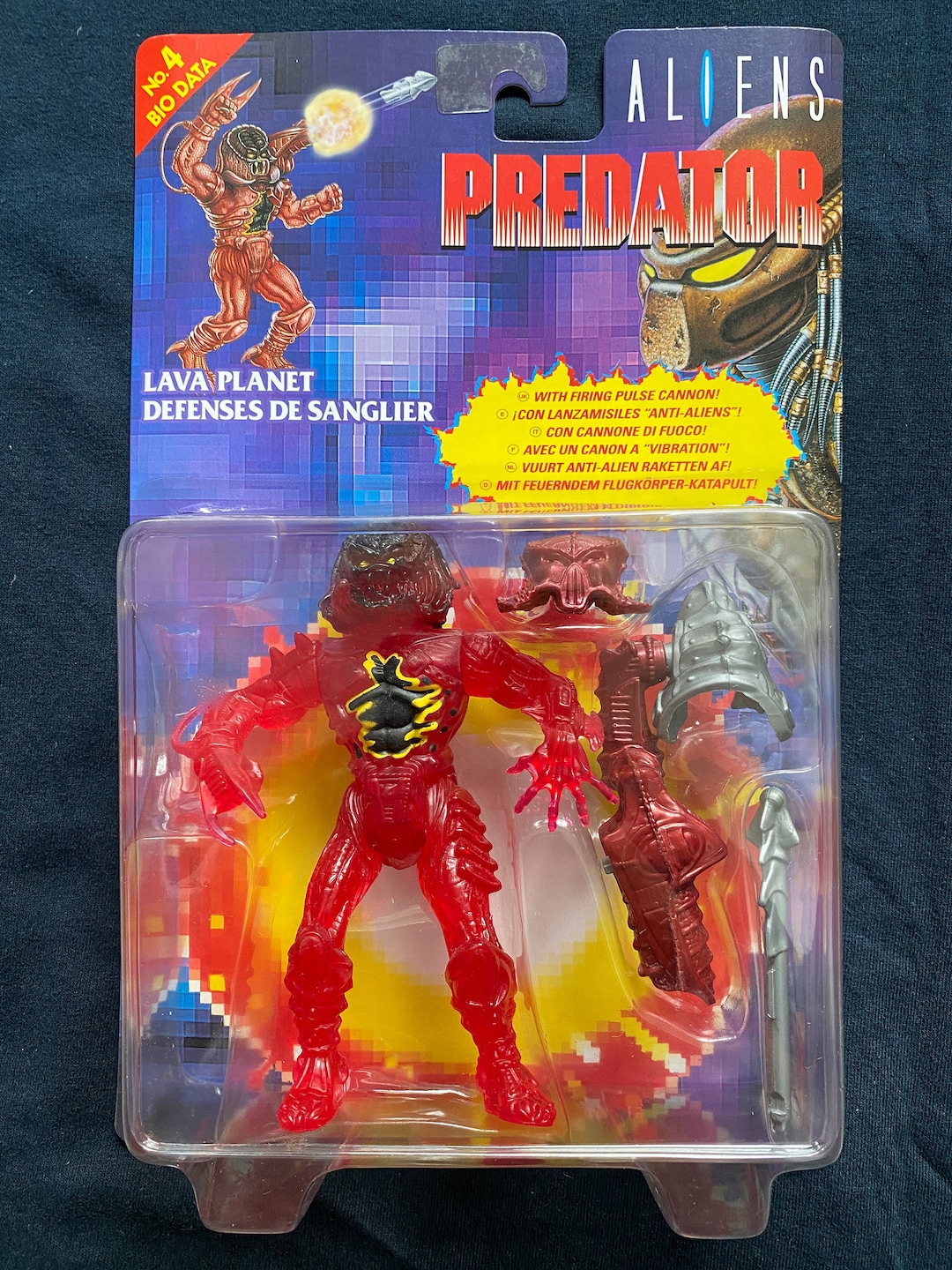 Vintage 1994 Aliens Predator Lava Planet Defenses De Sanglier No.4 Bio ...