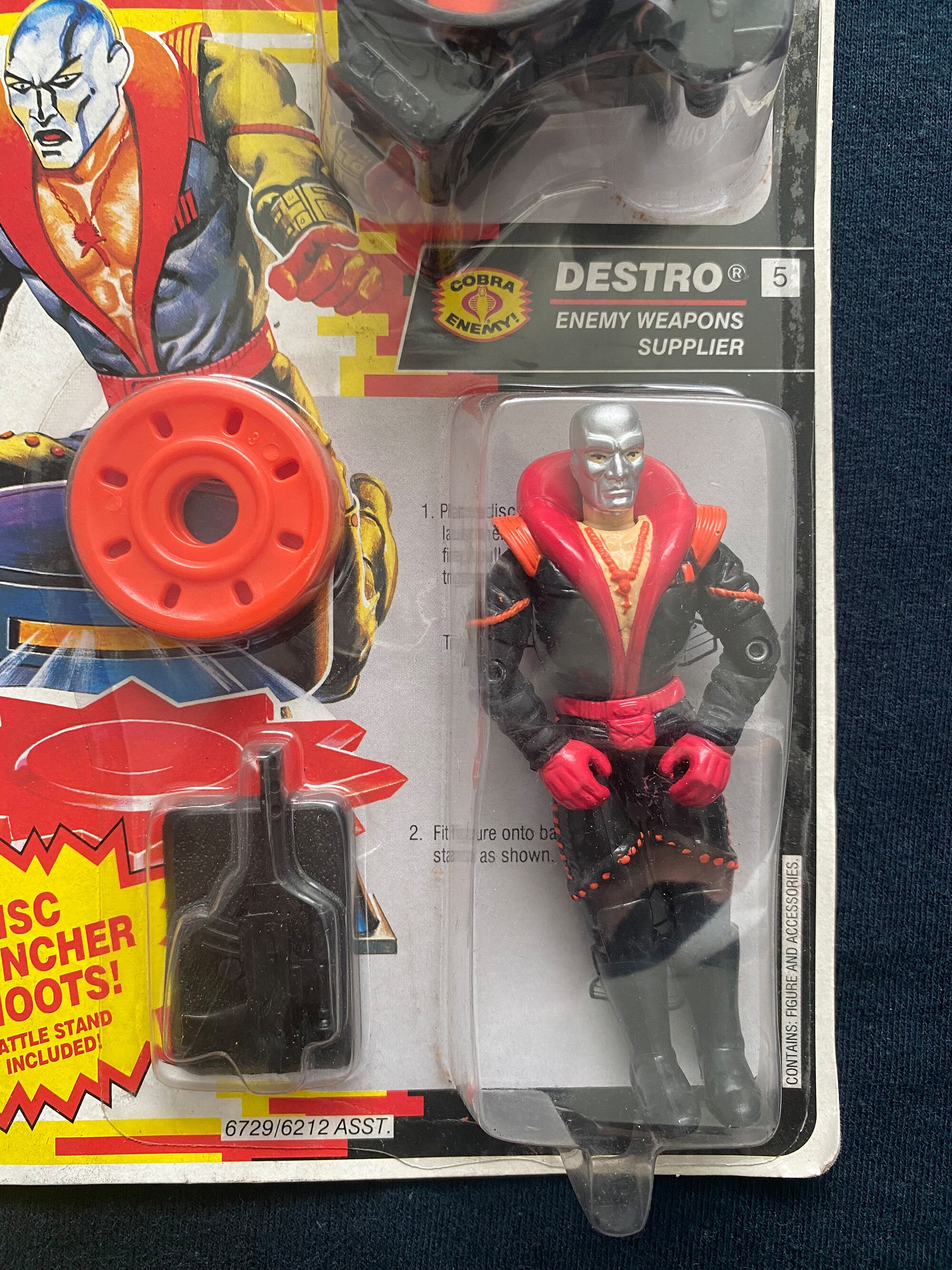 Vintage 1991 GI Joe A Real American Hero Destro Enemy Weapons | Etsy