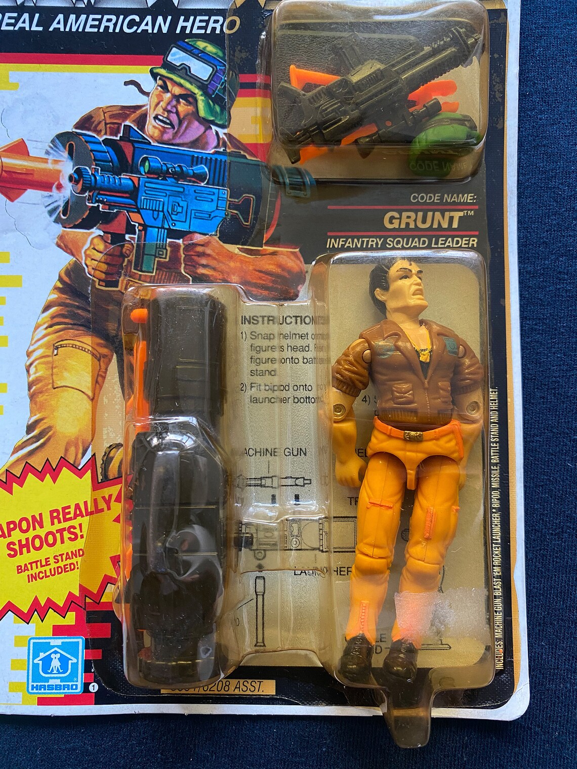 Vintage 1990 GI Joe A Real American Hero Grunt Infantry Squad Leader ...