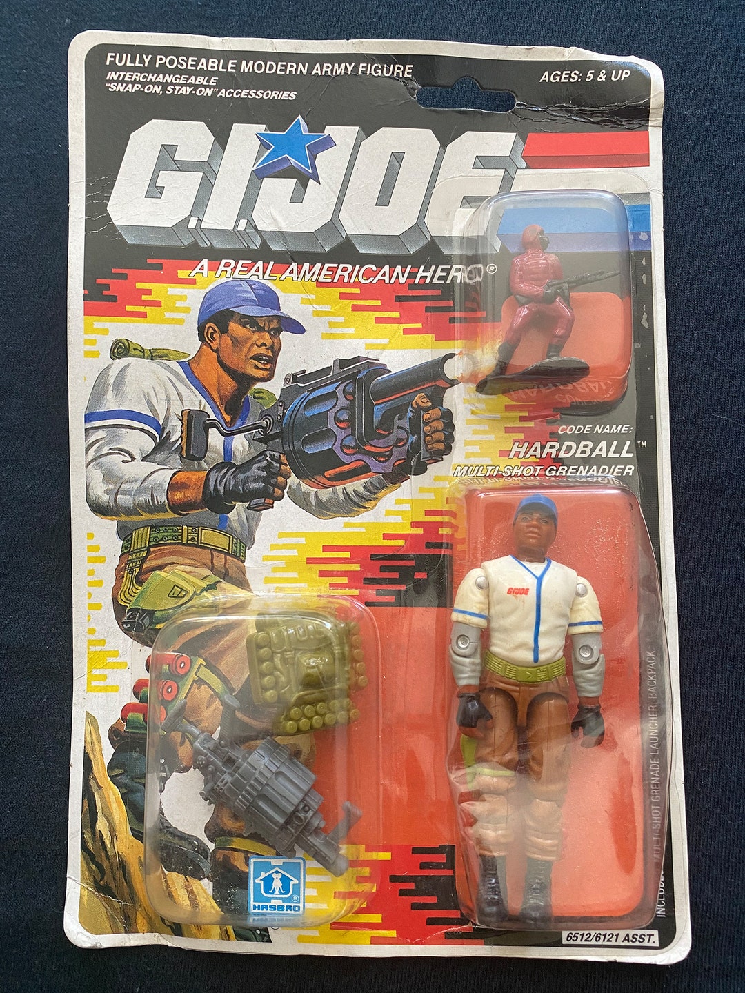 Vintage 1988 GI Joe A Real American Hero Hardball Multi Shot Grenadier ...