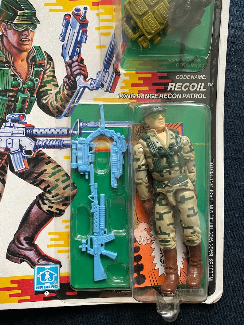Vintage 1989 GI Joe A Real American Recoil Long Range Recon - Etsy