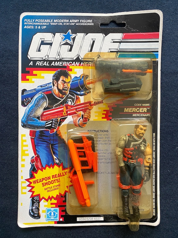 Vintage 1990 GI Joe A Real American Hero Mercer Mercenary | Etsy