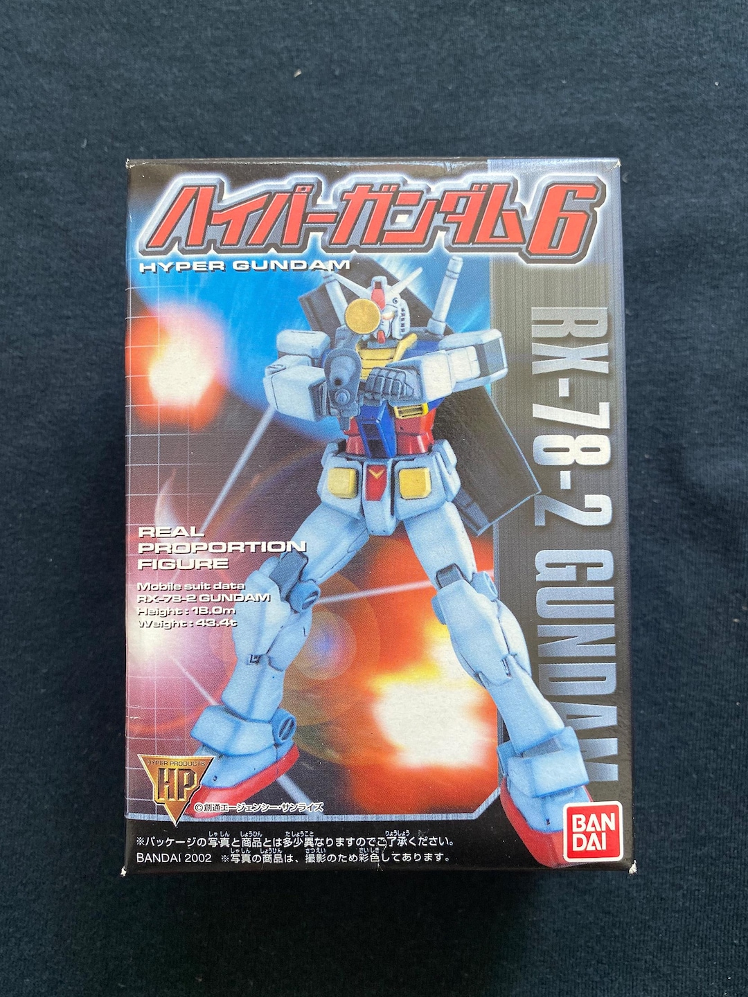 Vintage 2002 Bandai Hyper Gundam 6 HP RX-78-2 Gundam Model Kit Action ...
