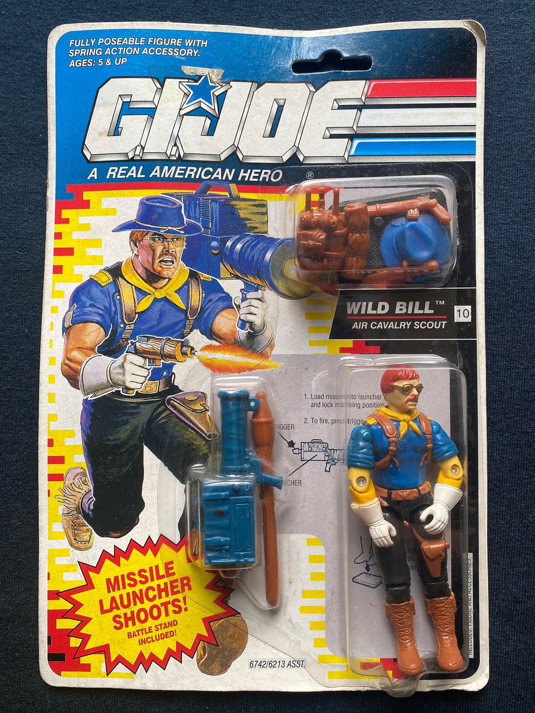 Vintage 1991 GI Joe A Real American Hero Wild Bill Air Cavalry Scout ...