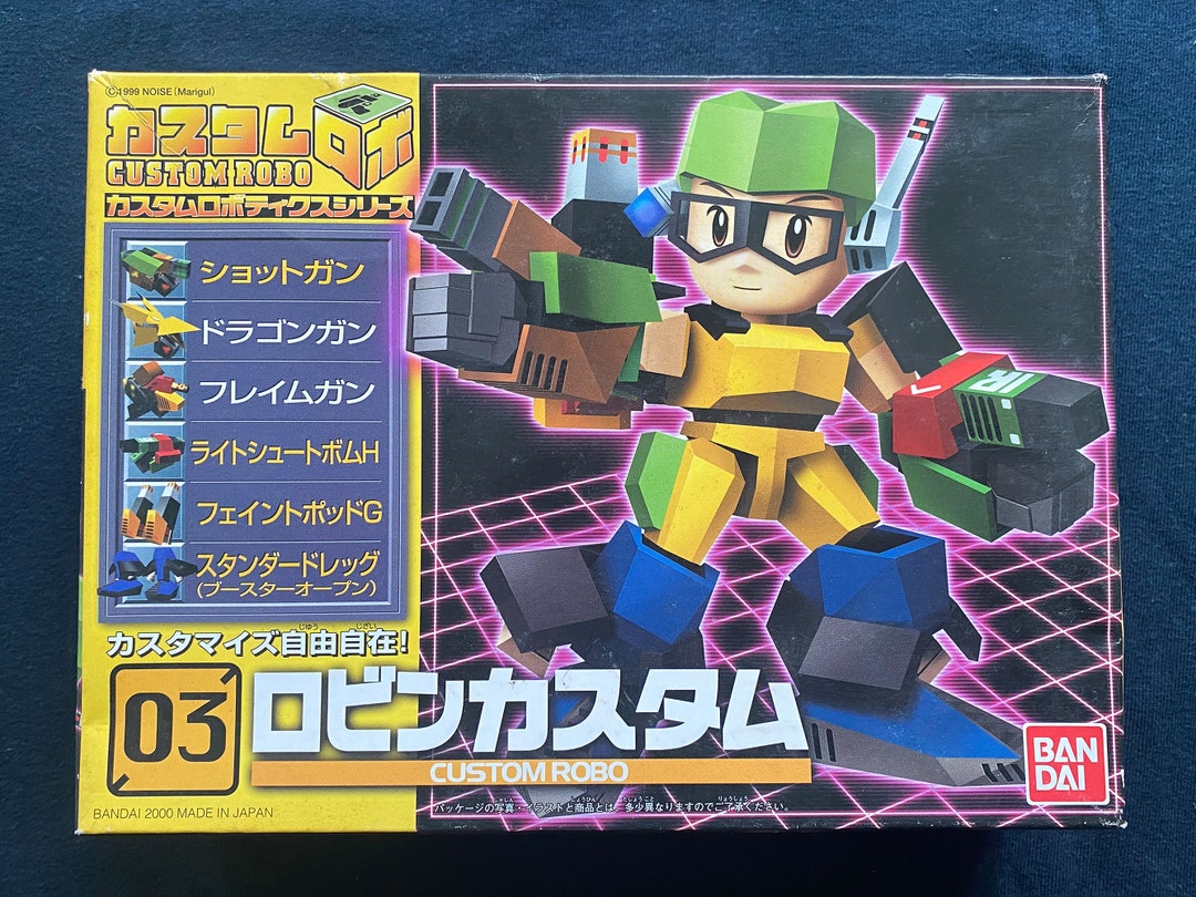 Vintage 2000 Bandai Custom Robo 03 Robin Robot Model Kit Figure Japan ...