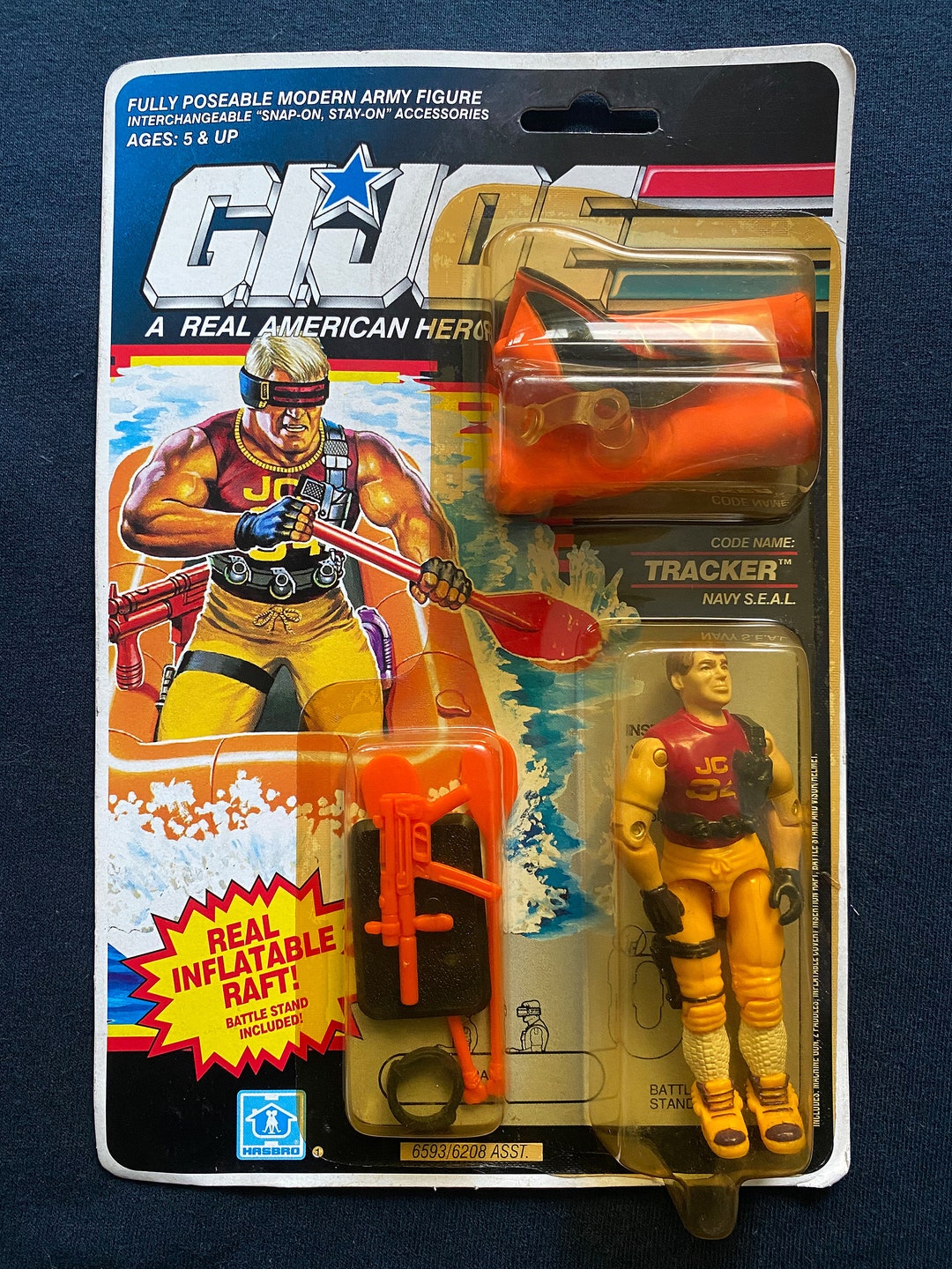 Vintage 1990 GI Joe A Real American Hero Tracker NAVY S.E.A.L. Action ...