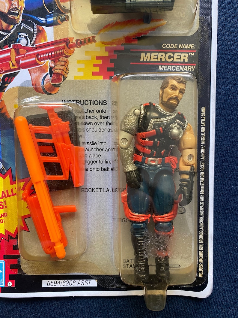 Vintage 1990 GI Joe A Real American Hero Mercer Mercenary | Etsy