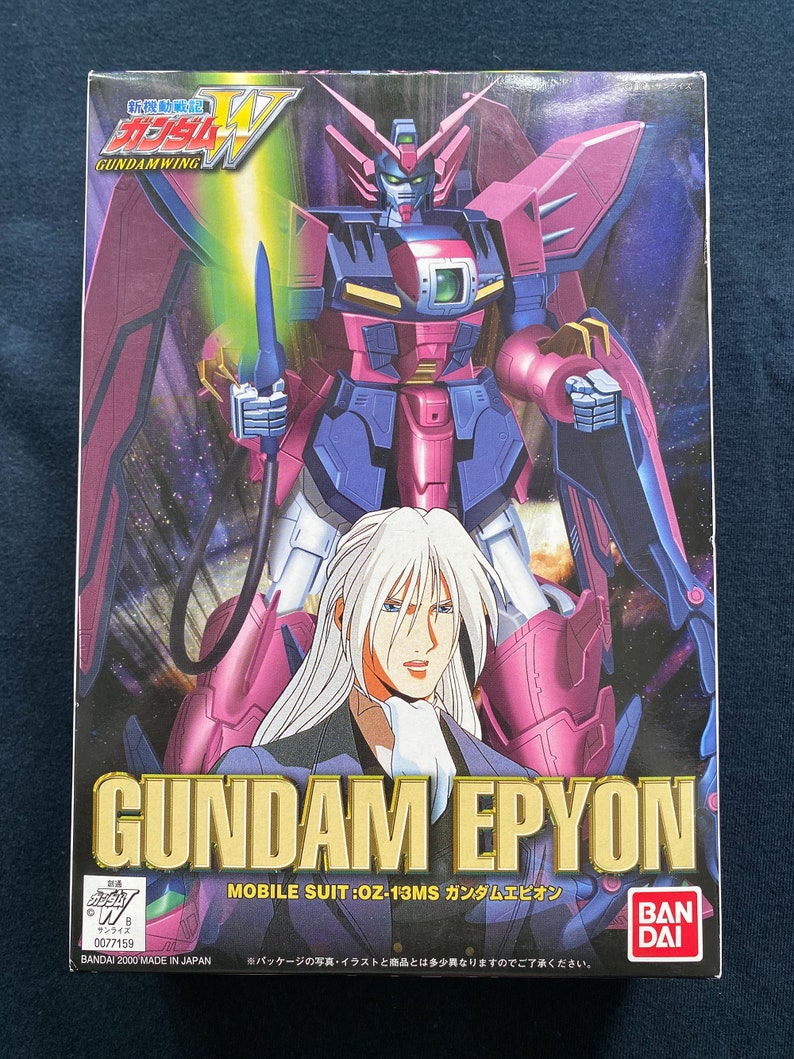 Vintage 2000 Bandai Gundam W Wing Gundam MS Mobile Suit OZ-13MS Gundam ...