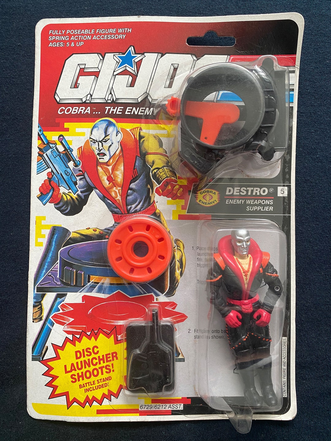 Vintage 1991 GI Joe A Real American Hero Destro Enemy Weapons Supplier ...