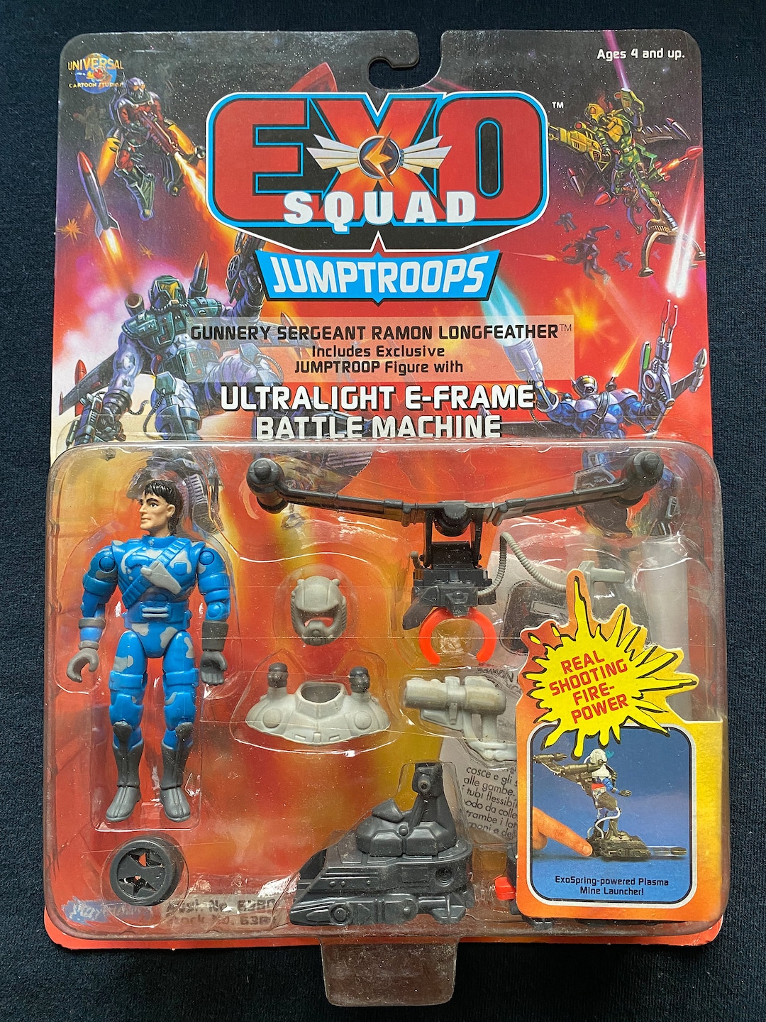 Vintage 1994 Playmates EXO Squad Jumptroops Gunnery Sergeant Ramon ...