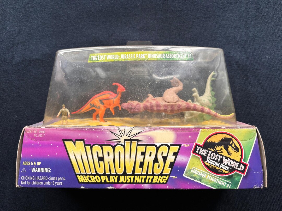 Vintage 1996 Microverse Jurassic Park the Lost World Dinosaur ...