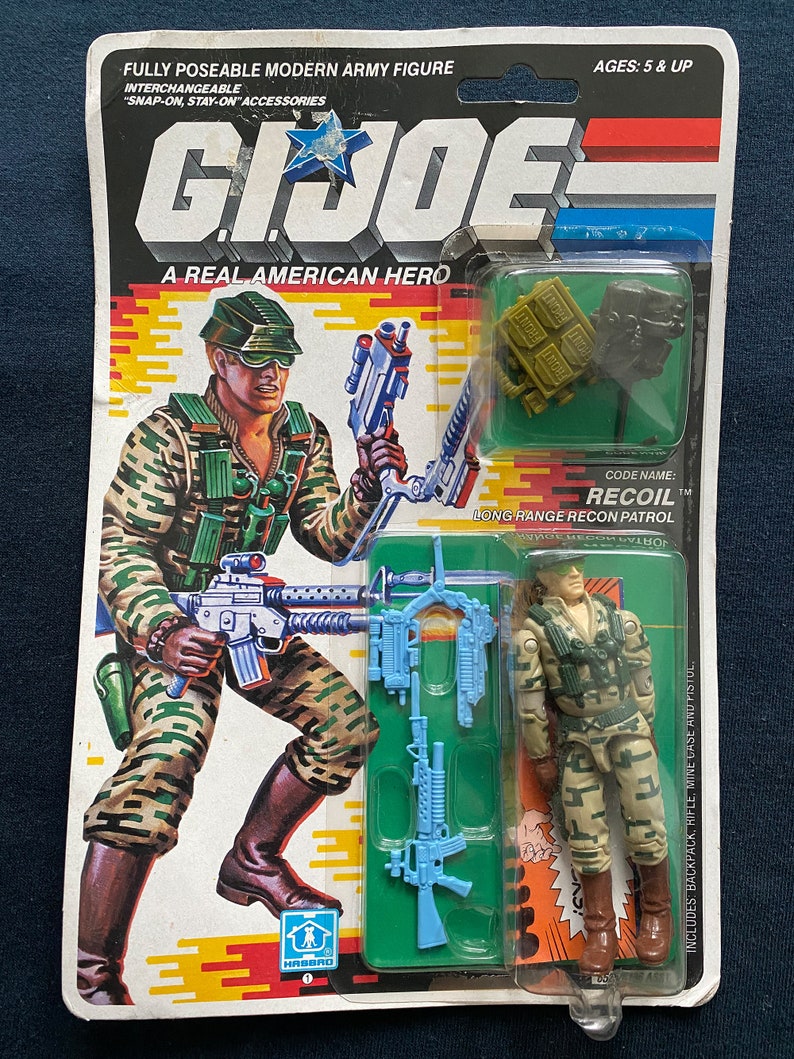 Vintage 1989 GI Joe A Real American Recoil Long Range Recon - Etsy