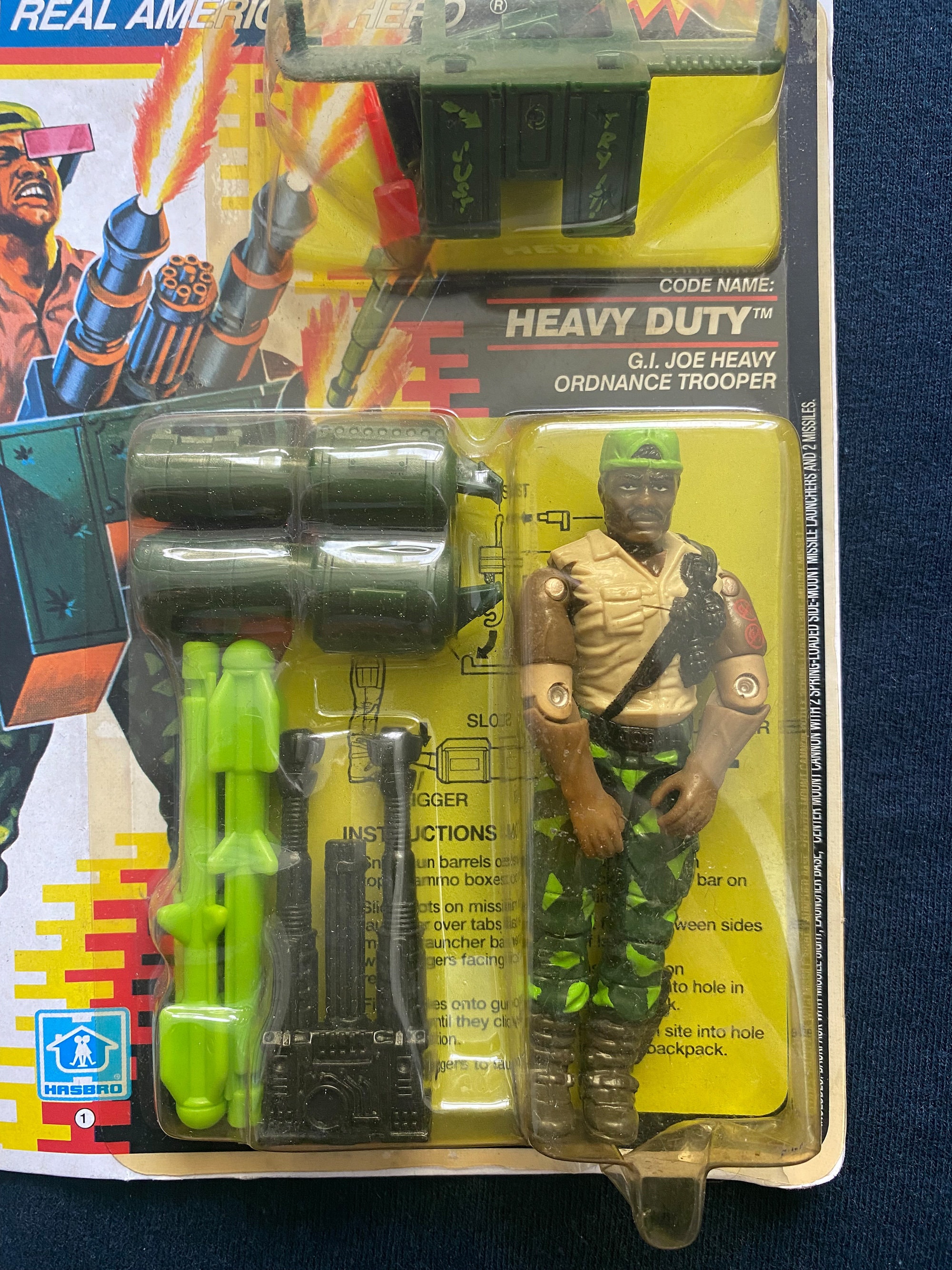 Vintage 1990 GI Joe A Real American Hero Heavy Duty Heavy - Etsy