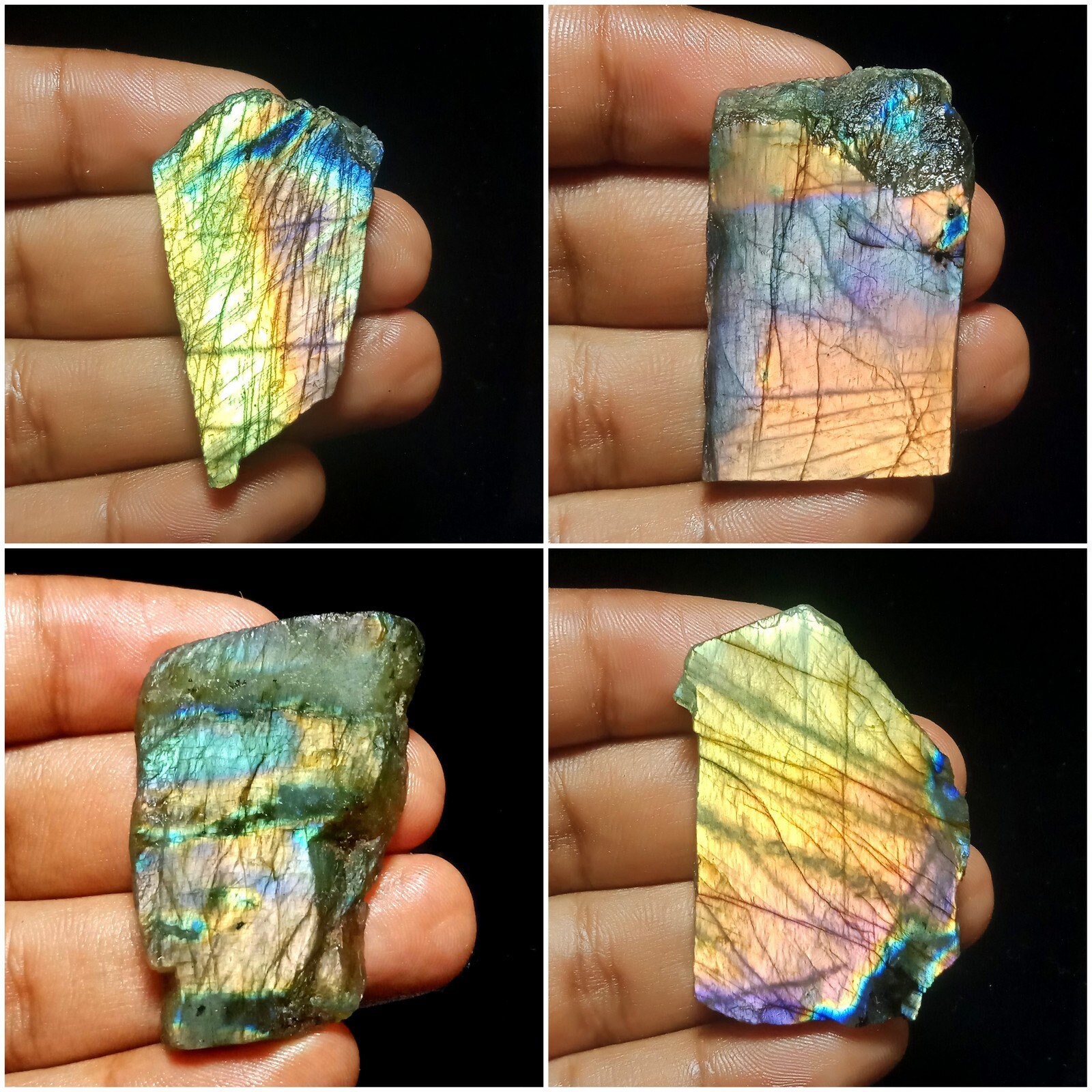 Natural LABRADORITE SLAB Unpolished Labradorite Slice - Etsy UK