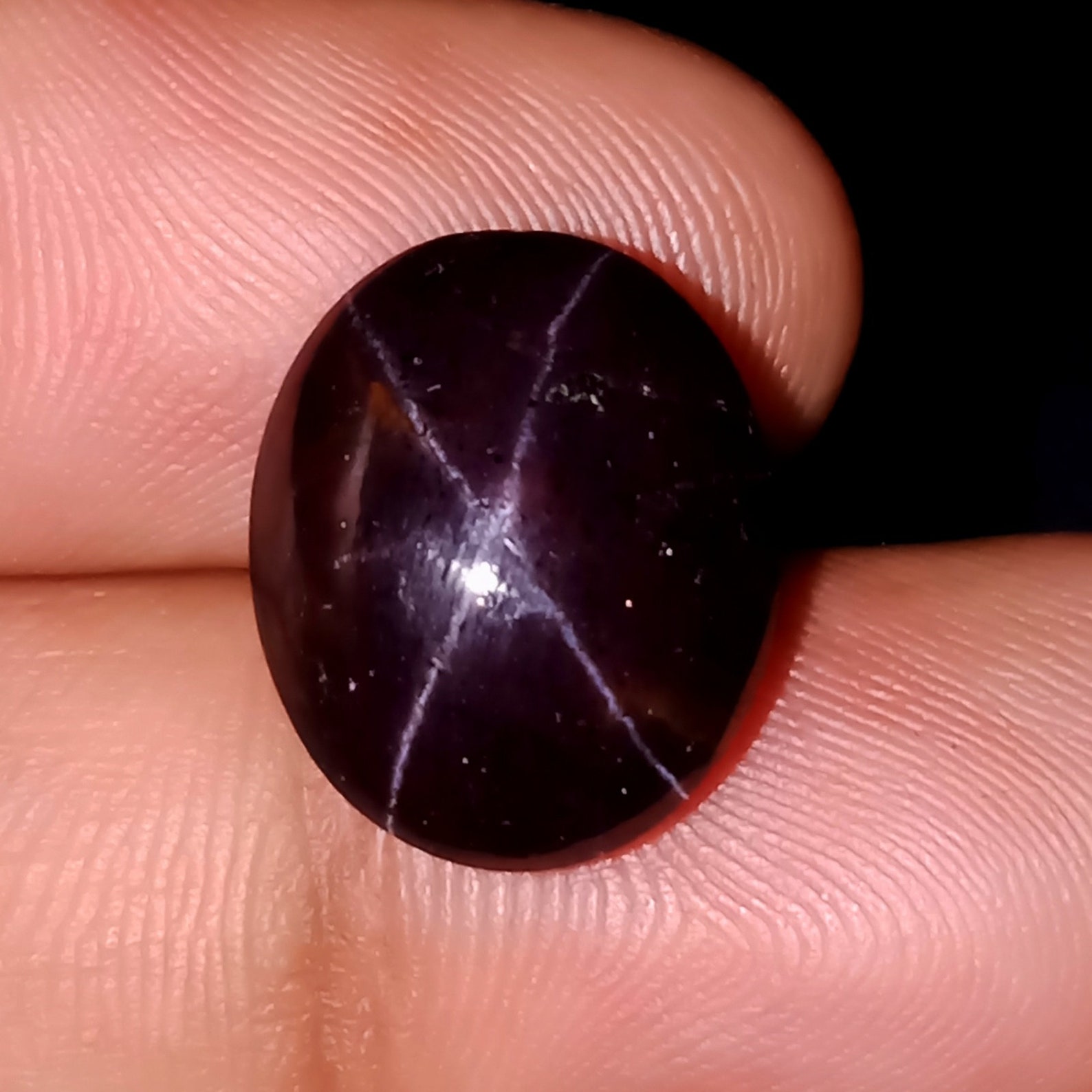 Natural Star Garnet Loose Gemstone 6 & 4 Rays Garnet | Etsy