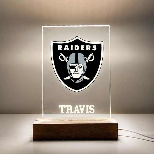 Raiders Name Plate - Etsy