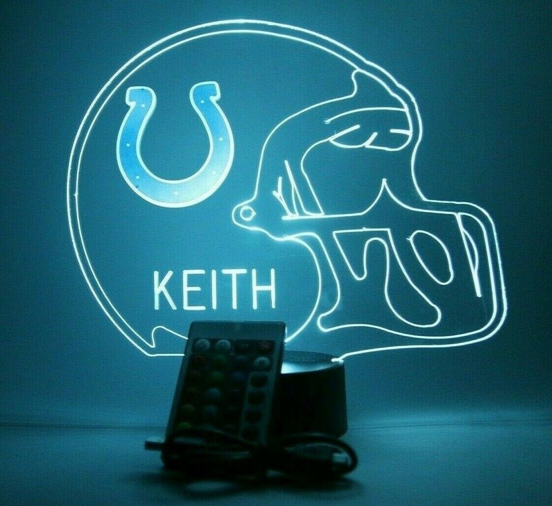 Indianapolis Colts Night Light up Football LED Sports Fan - Etsy